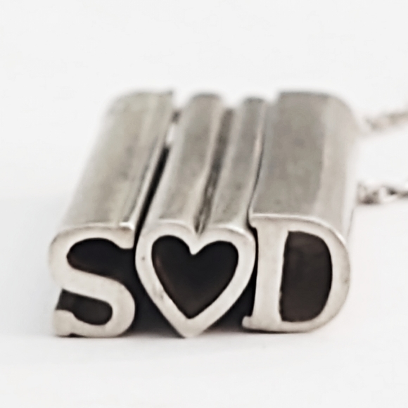 Artisan | Jewelry | Sterling Silver Secret Sub Loves Dom Necklace By ...